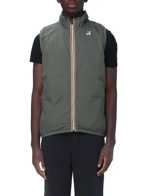 K-WAY Sleeveless Zip-up Vest - Green