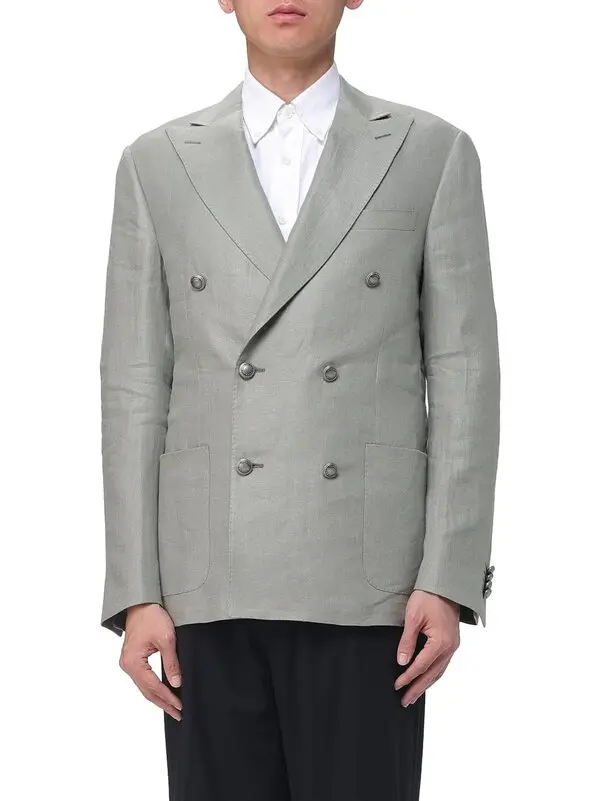 Corneliani Double Breasted Blazer - Grey