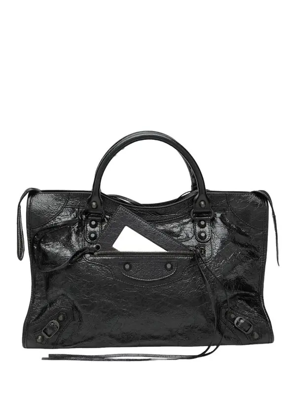 Balenciaga Le City Arena Leather Bag - Black