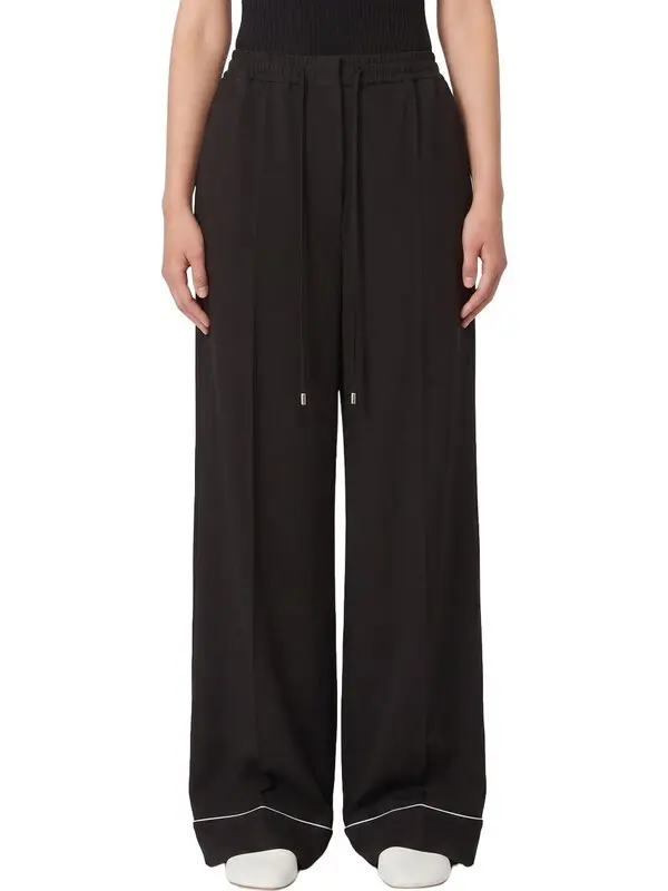 Sportmax Wide Leg Trousers - Black