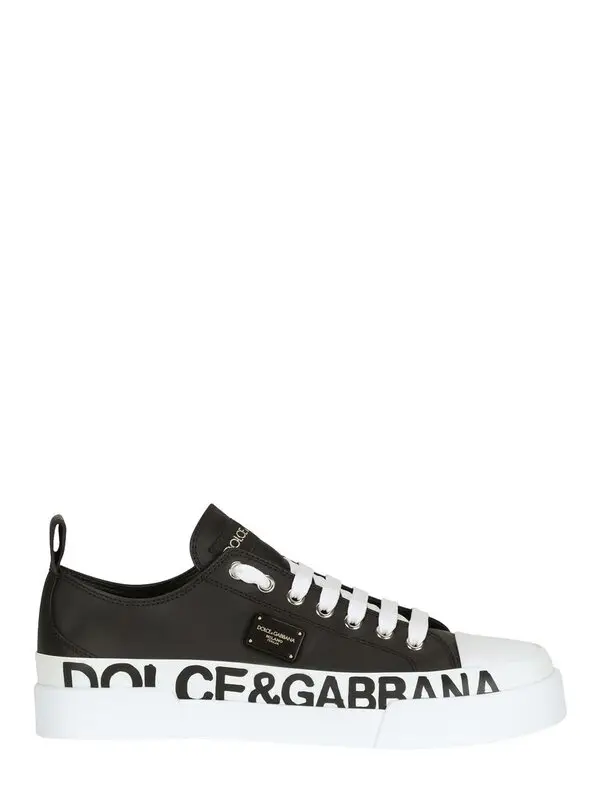 Dolce & Gabbana Portofino Low Top Sneakers - Black