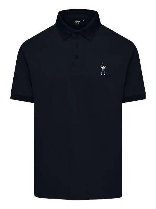 EASTSIDE GOLF Core Cotton Blend Piqué Polo - Black