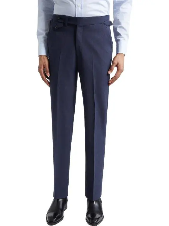 J. MUESER Waverly Indigo High Twist Virgin Wool Suit - Slate Blue