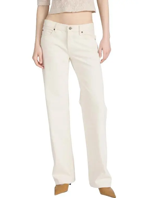 FRAME The Saturday Low Rise Relaxed Straight Leg Jeans - Shell
