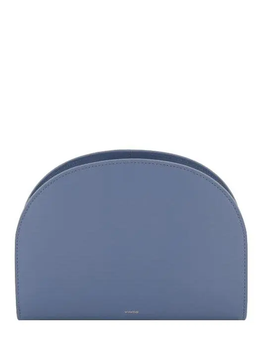 Vince Micro Demma Leather Wallet On A Strap - Azul