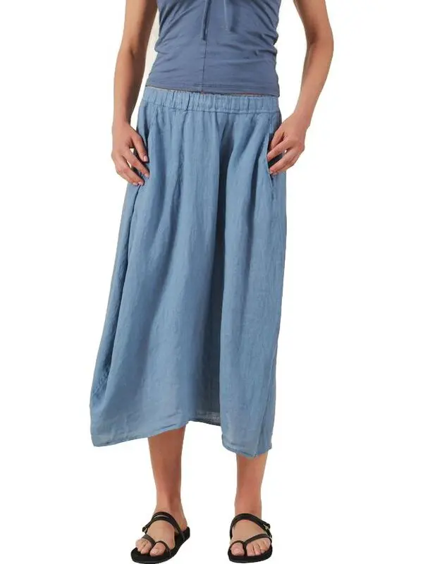 Velvet By Graham & Spencer Fae Linen Maxi Skirt - Natural