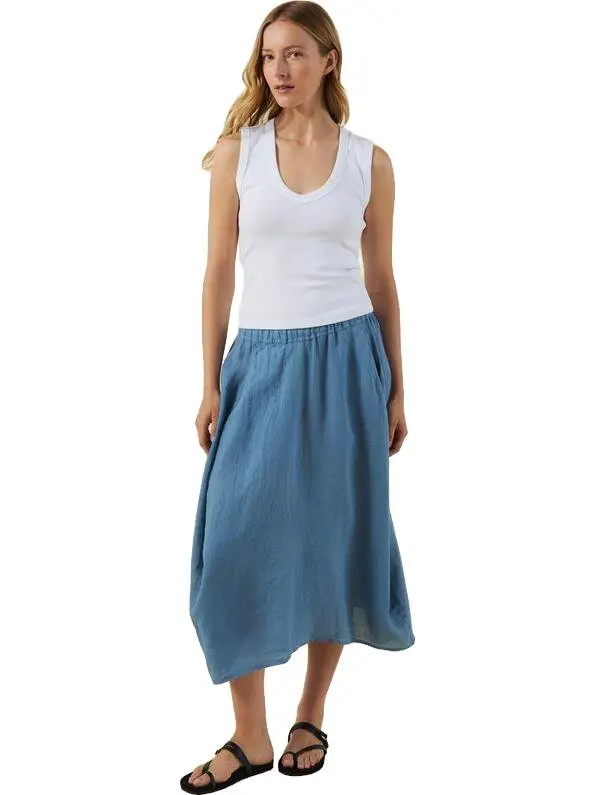 Velvet By Graham & Spencer Fae Linen Maxi Skirt - Natural