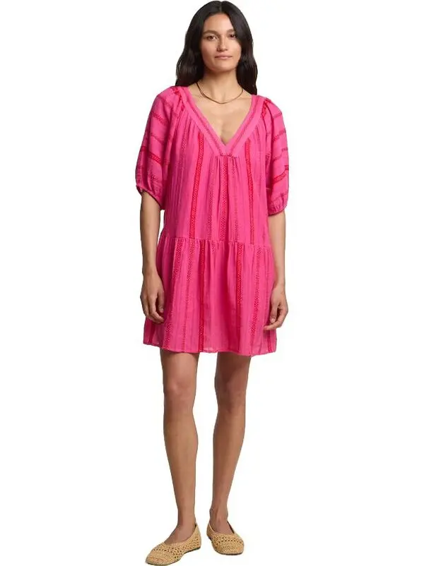 Velvet By Graham & Spencer Selita Dress - Red / Stripe