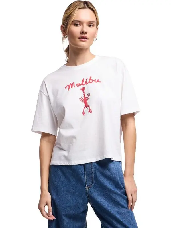 Velvet By Graham & Spencer Sammy Graphic Tee - White