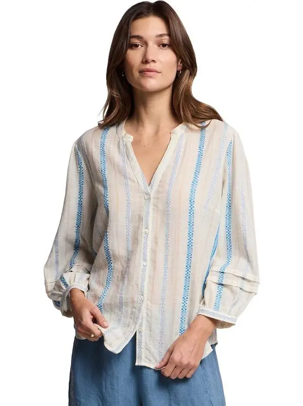 Velvet By Graham & Spencer Judith Top - Blue