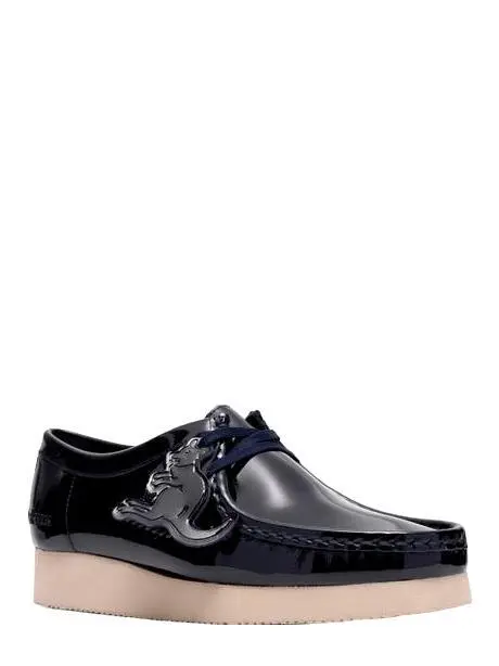 Clarks Wallabee Chukka Shoe - Navy Patent