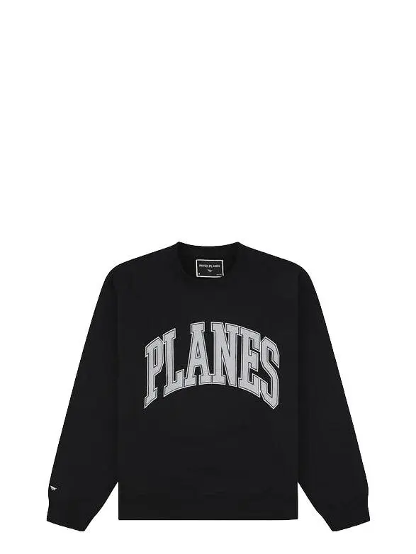 PAPER PLANES Collegiate Logo Sweatshirt - Black