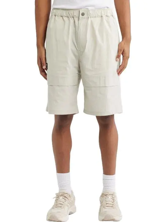 PAPER PLANES Cotton Blend Utility Shorts - Sand