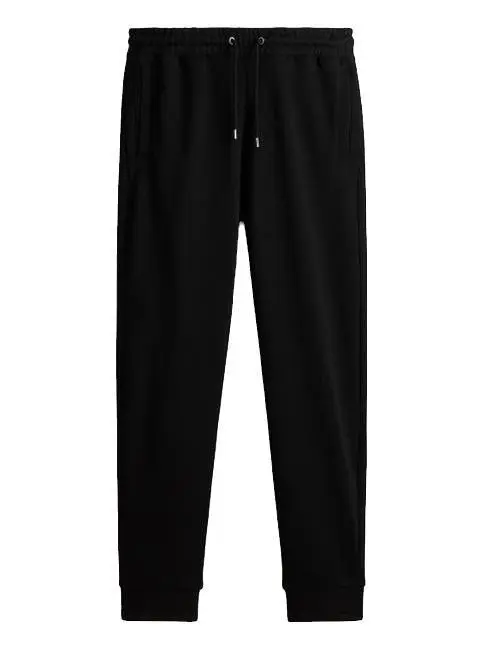H&m Regular Fit Tapered Sweatpants - Black