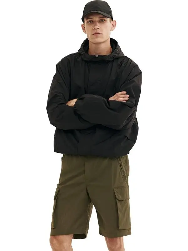 H&m Regular-fit Nylon Cargo Shorts - Green