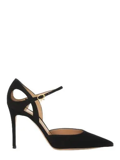GIANVITO ROSSI Charlotte Suede Pump - Black Suede