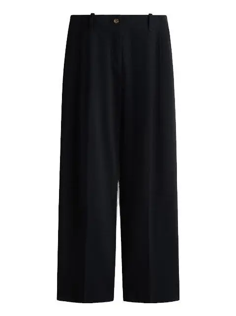 H&m Tailored Loose-fit Straight Leg Trousers - Black
