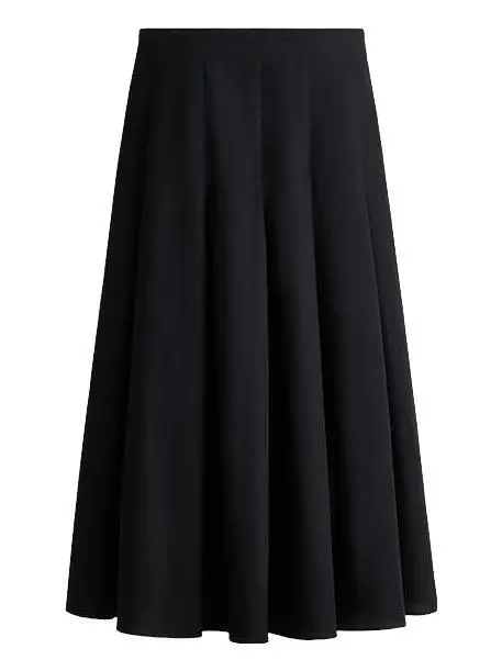 H&m Circular Poplin Midi Skirt - Black