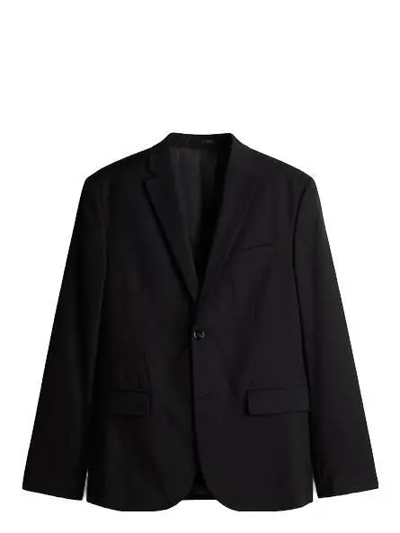H&m Slim Fit Single-breasted Jacket - Black