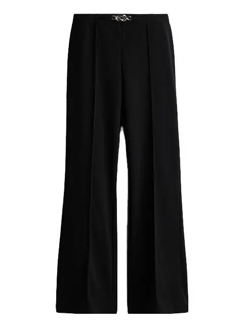 H&m Bootcut Ponte Di Roma Tailored Trousers - Black