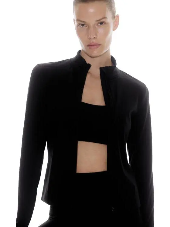 H&M Softmove™ Zip-through Sports Jacket - Black