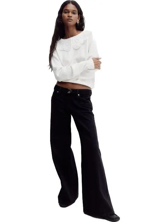 H&m Wide Ultra High Jeans - Black