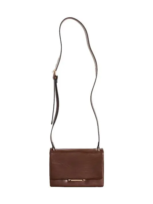 H&m Crossbody Bag With Adjustable Shoulder Strap And Magnetic Fastener - Brown