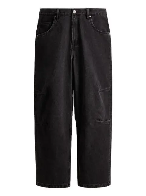 H&m Baggy Darted Jeans - Black