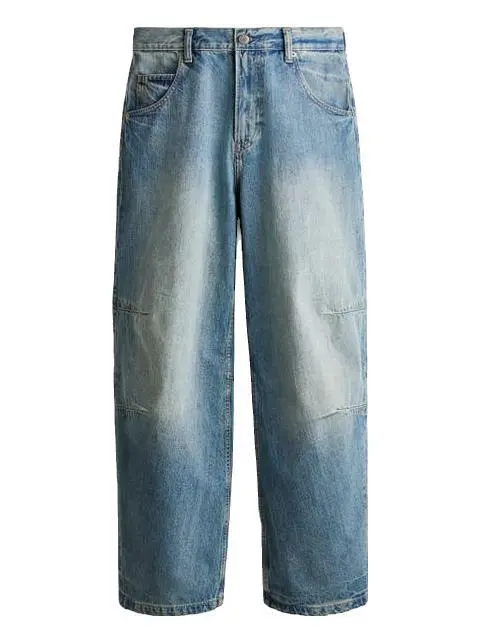 H&m Baggy Darted Jeans - Light Denim Blue