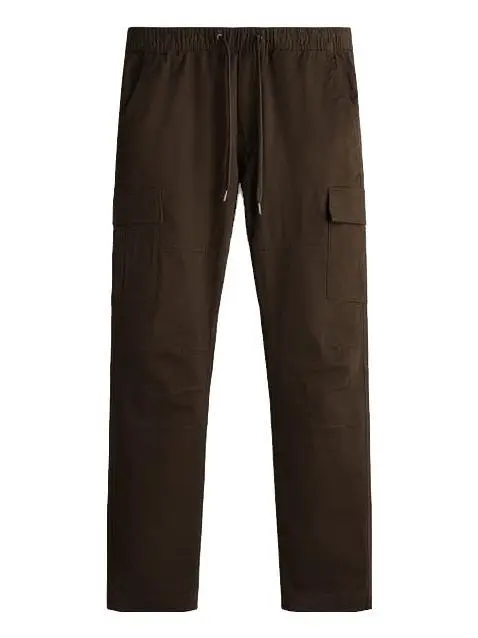 H&m Slim Fit Cargo Trousers - Dark Khaki Green
