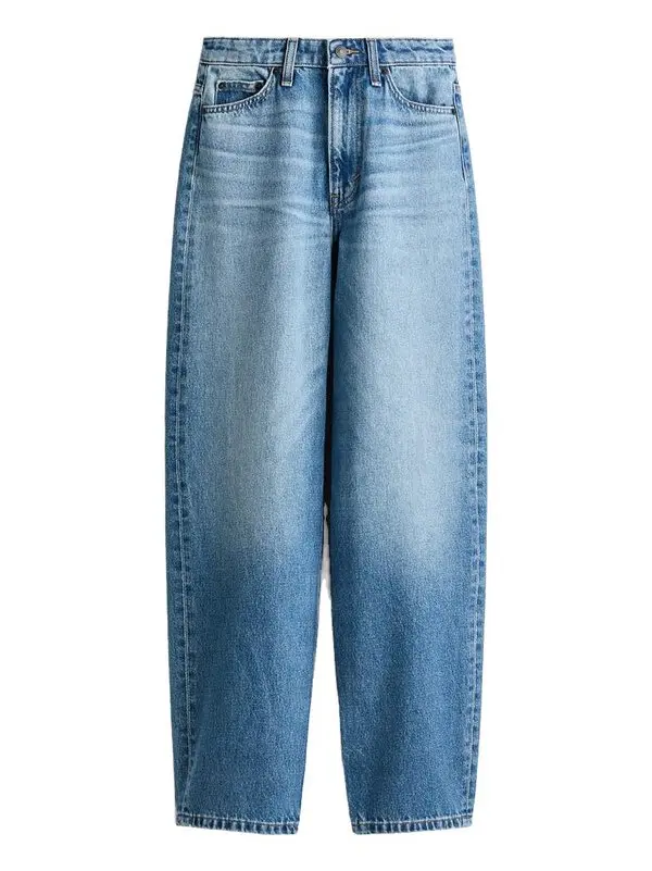 H&m Barrel High Waist Jeans - Denim Blue