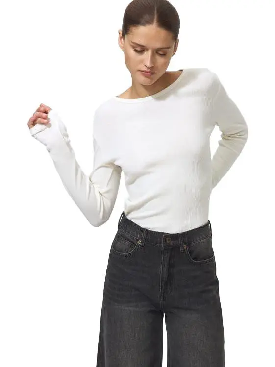 H&m Super Wide High Waist Jeans - Washed Black