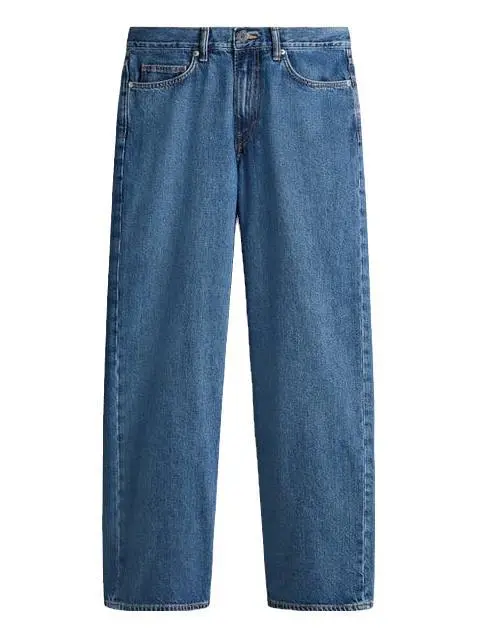 H&m Relaxed Fit Straight Leg Jeans - Denim Blue