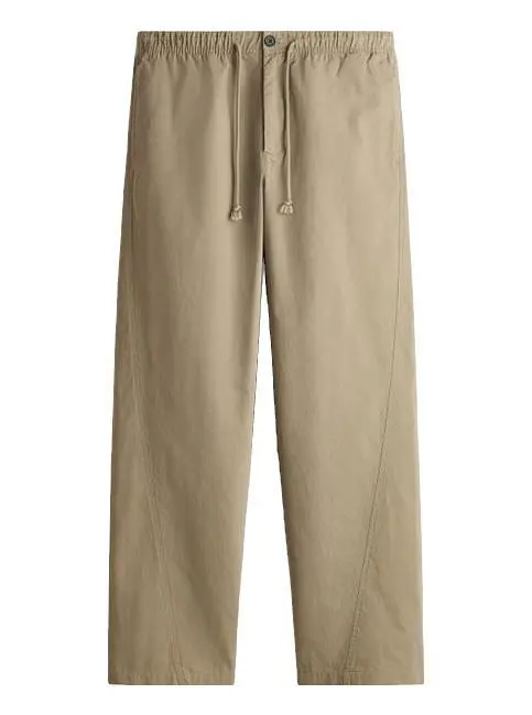 H&m Relaxed Fit Twisted Seam Trousers - Khaki Green