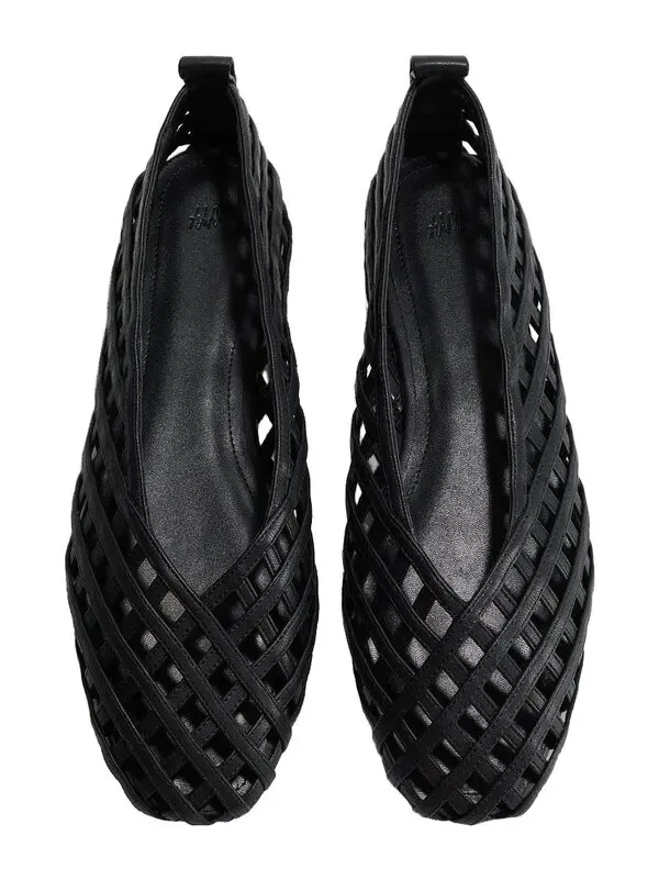 H&m Braided-look Ballet Flats - Black