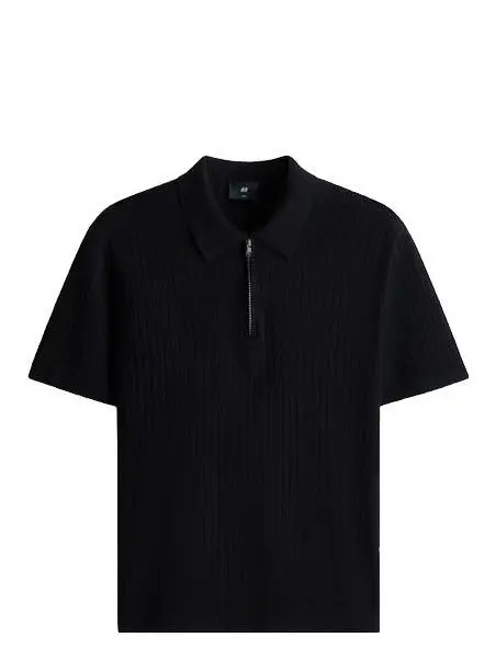 H&m Slim Fit Polo Shirt - Black