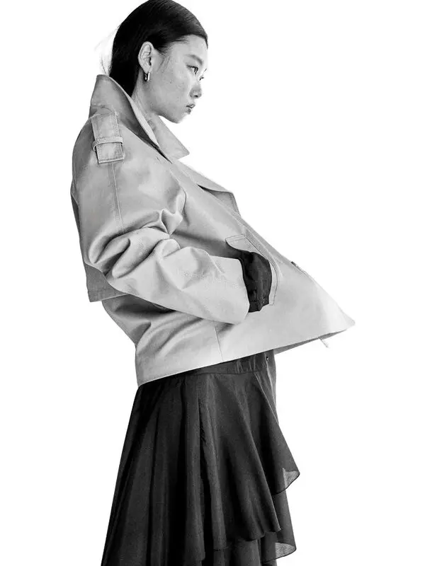 H&m Short Trench Coat - Beige