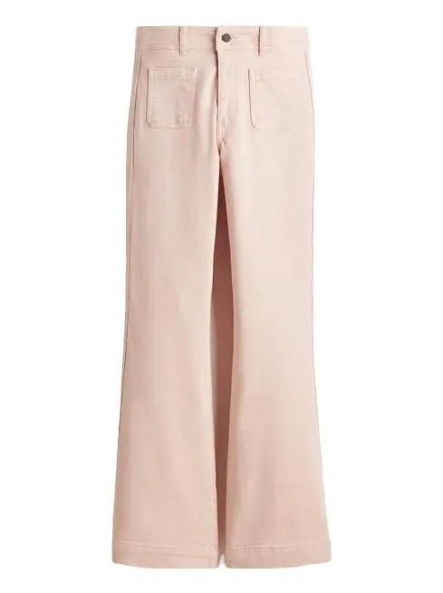 H&m Flared High Jeans - Peach Pink