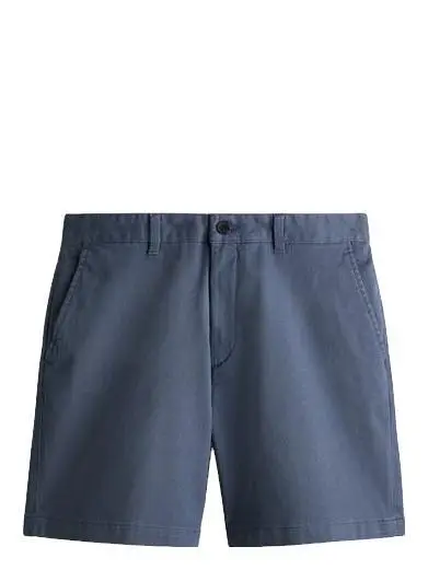 H&m Regular Fit Cotton Chino Shorts - Dusty Blue
