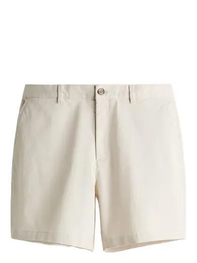 H&m Regular Fit Cotton Chino Shorts - Light Beige