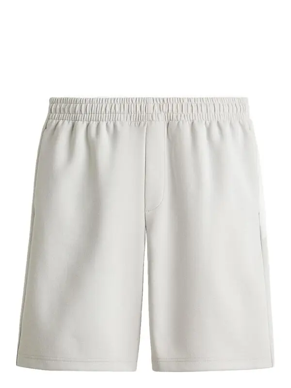 H&m Relaxed Fit Interlock Knee-length Shorts - Light Gray