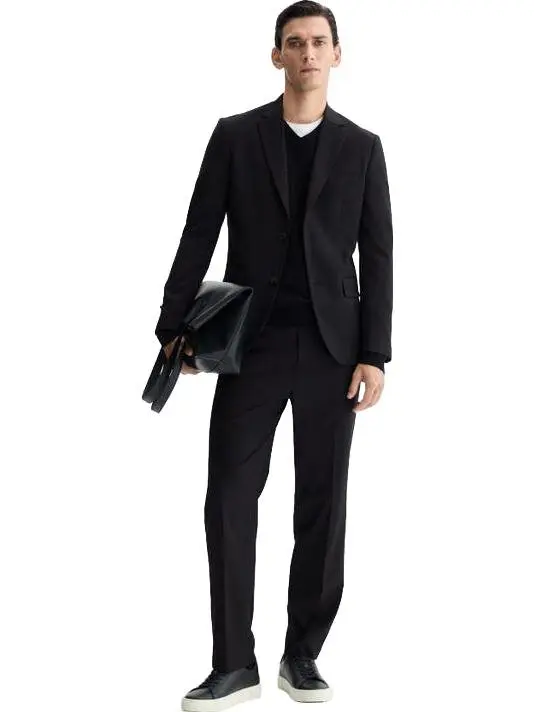H&m Tailored Regular-fit Suit Pants - Black