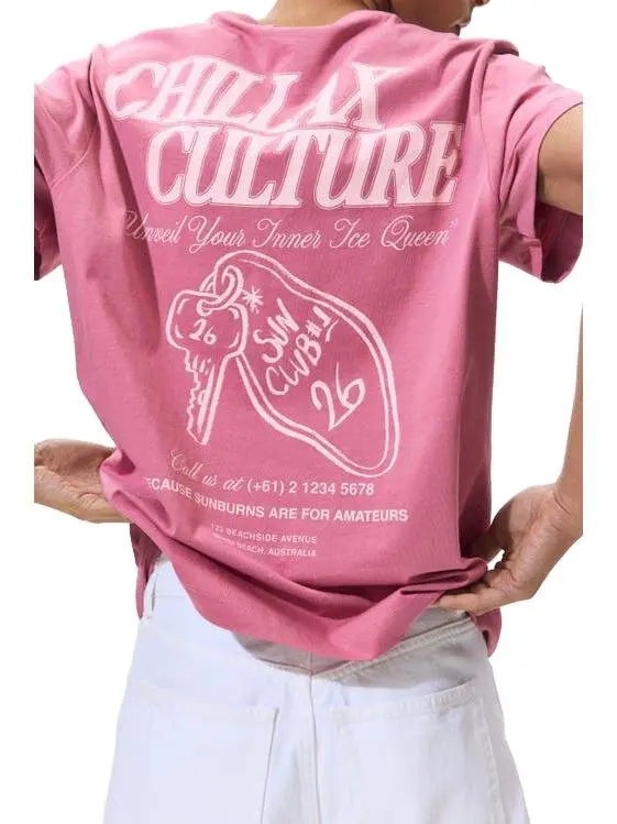H&m Printed Cotton Jersey T-shirt - Pink/chillax Culture