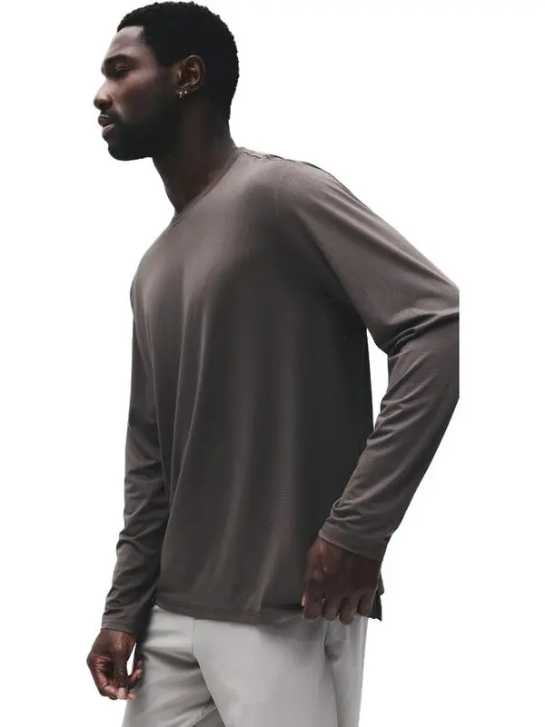 H&m Long-sleeved Sports Top With Drymove™ Technology - Medium Brown