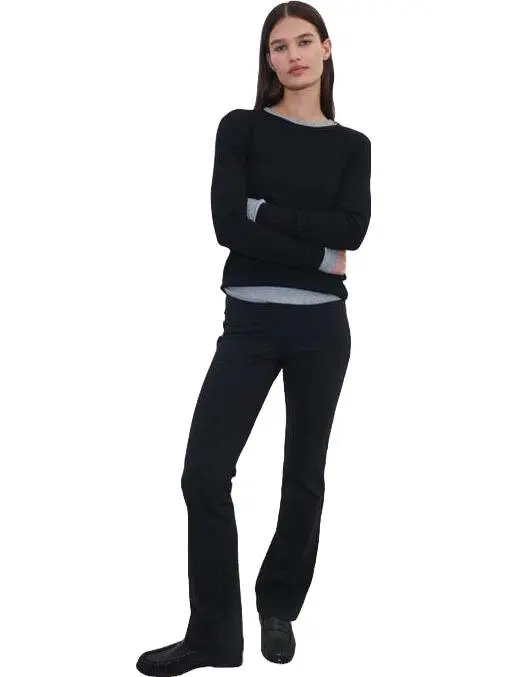 H&m Four-way Stretch Flared Trousers - Black