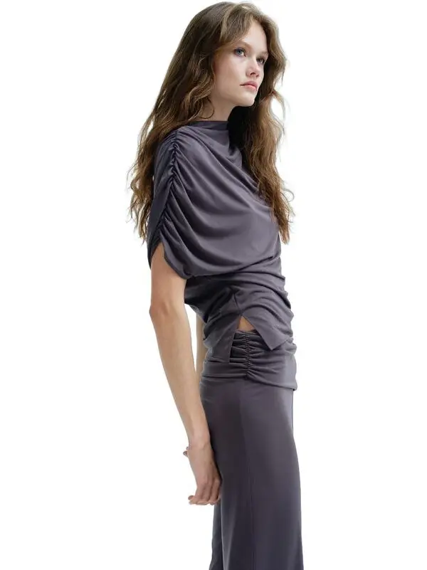 H&m Jersey Slim Fit Long Trousers - Gray