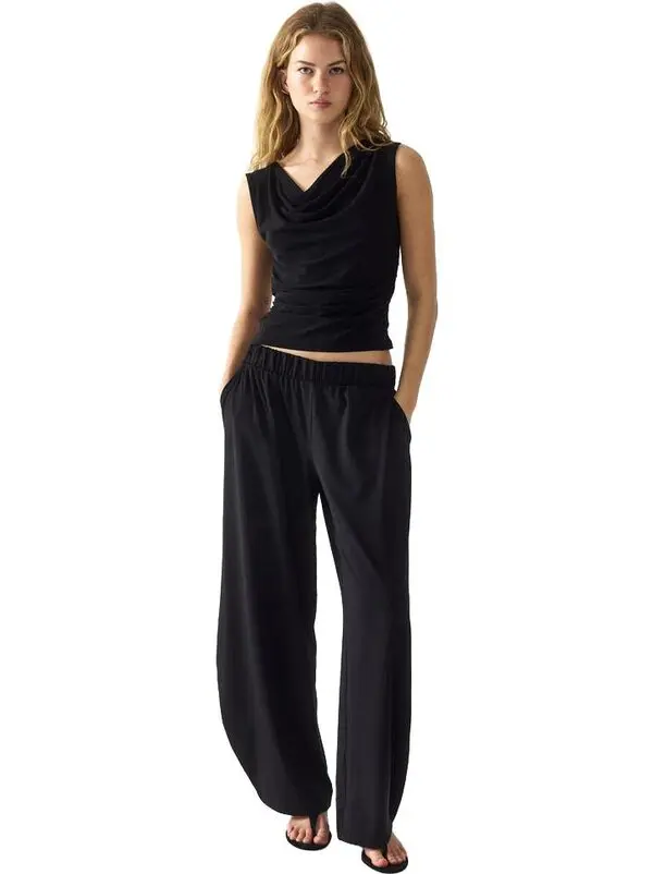 H&m Jersey Balloon-leg Pants - Black