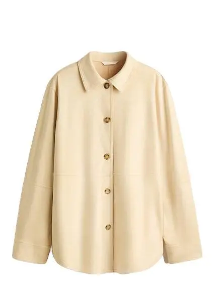 H&m Loose-fit Shirt In Heavy Jersey - Beige
