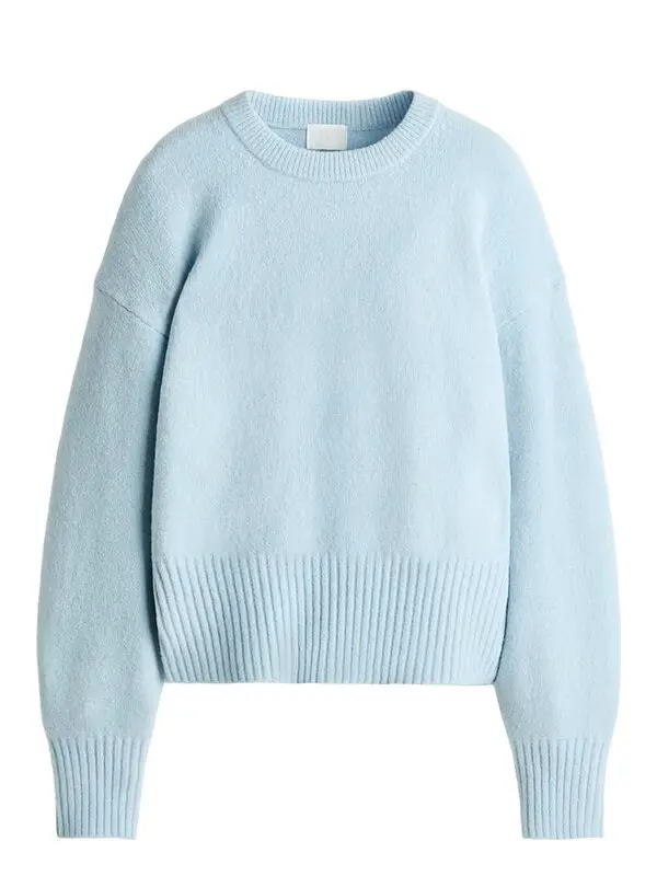 H&m Oversized Jumper In Wool Blend - Light Blue