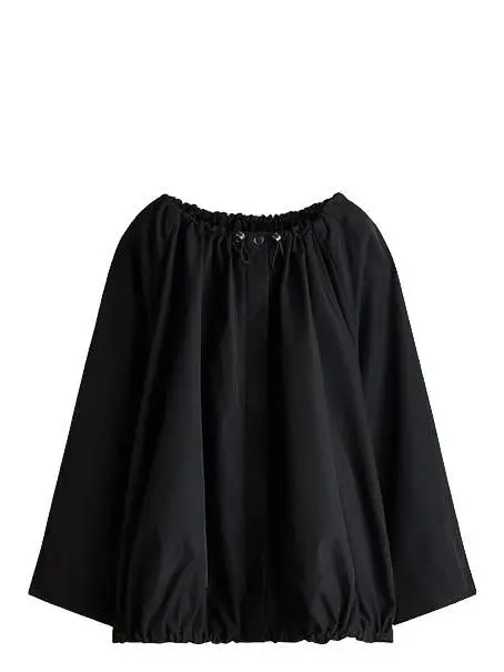 H&m Drawstring-detail Windbreaker - Black